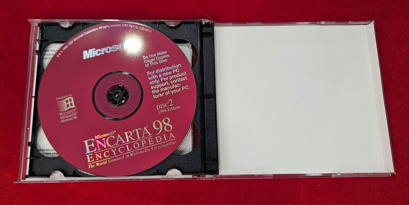 Microsoft Encarta Interactive World Atlas 2000 2 x CD ROMs Windows | eBay