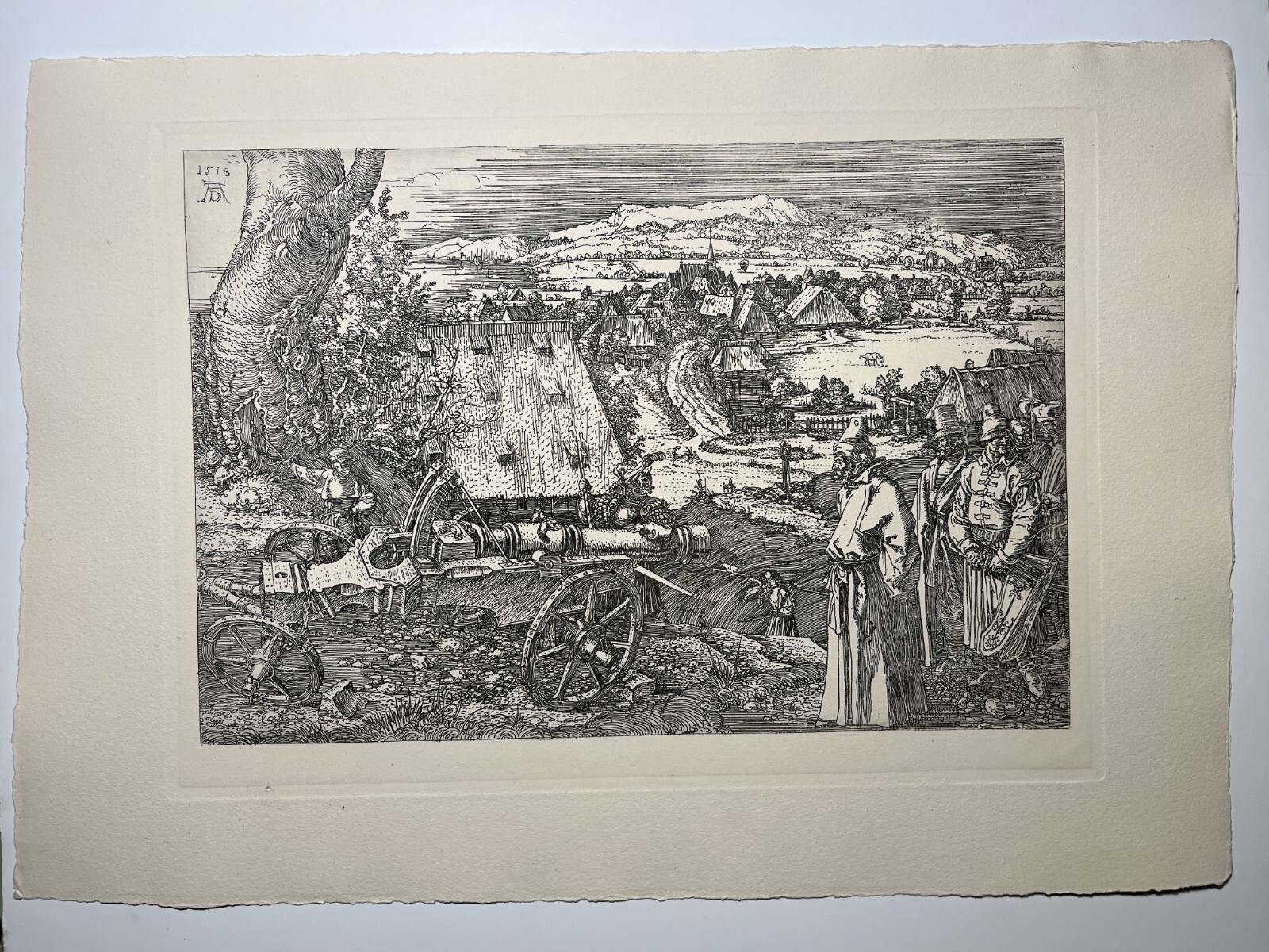 Albrecht Durer etching Landscape with Cannon, Amand Durand heliogravure ...