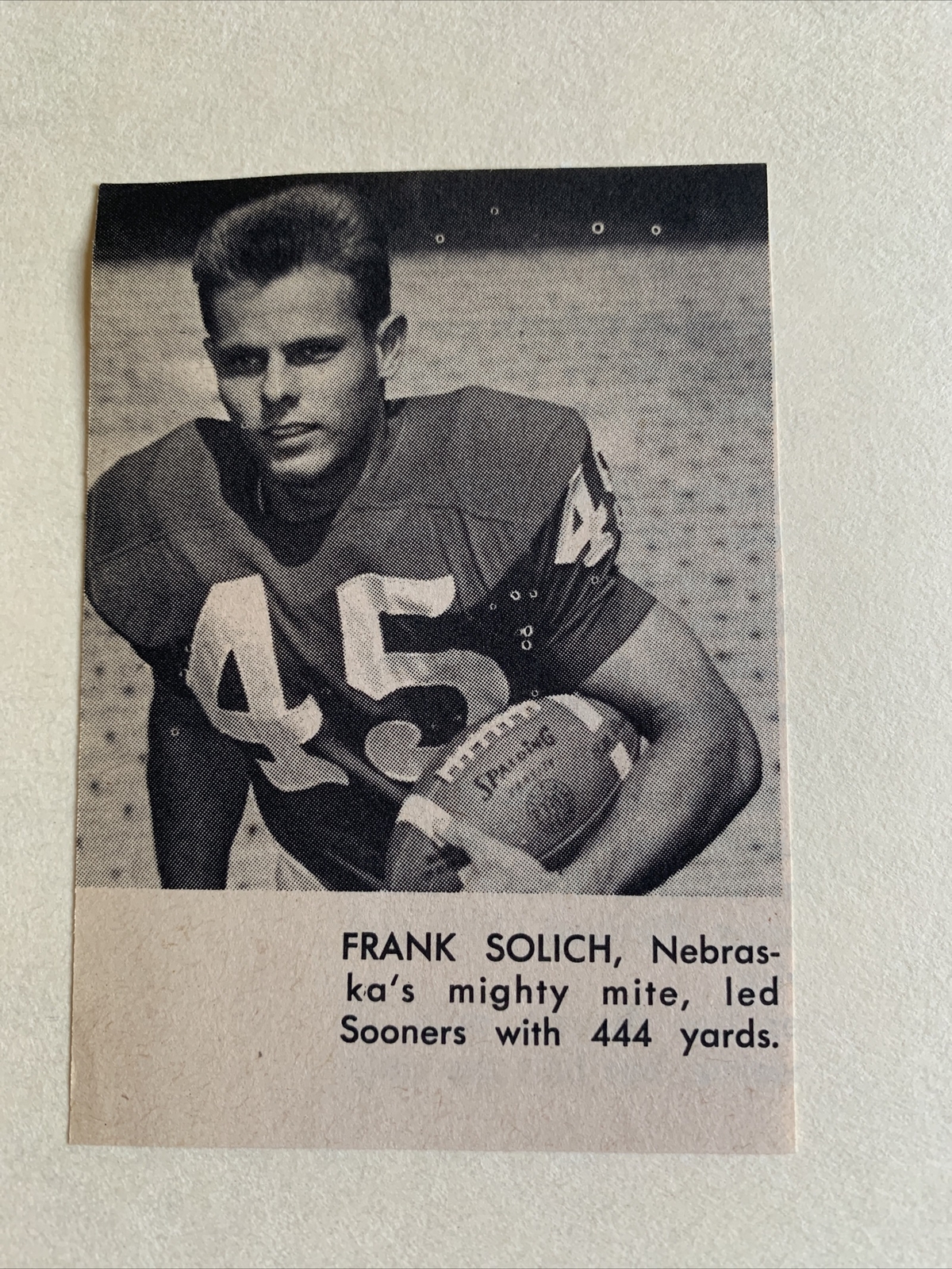 Frank Solich Oklahoma Sooners 1965 S&S Football Pictorial | eBay