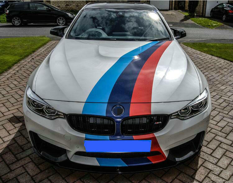 BMW M4 M5 Graphics Tricolor M Performance Sticker | Vinyl | Glossy ...