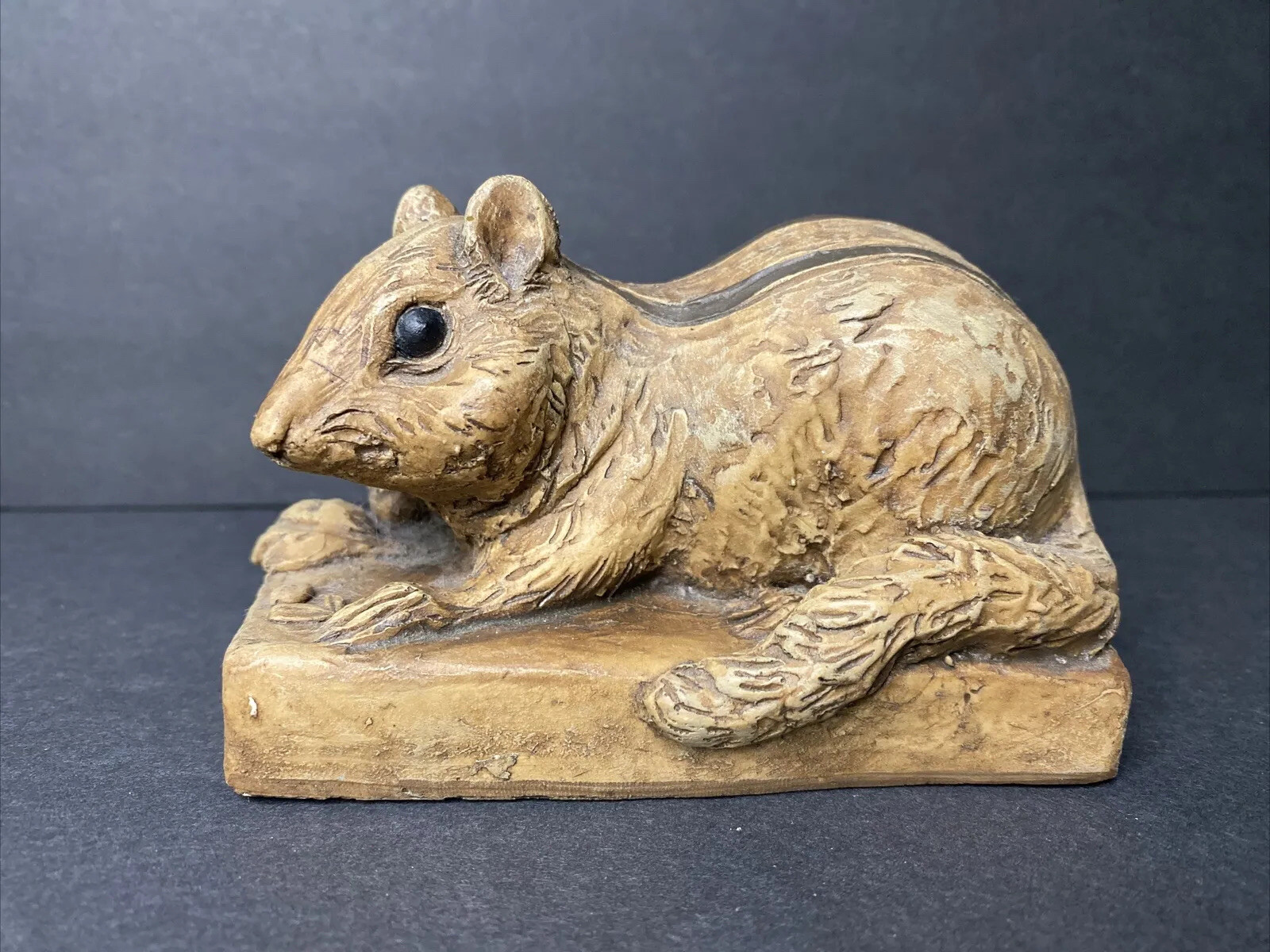 1993 Telle M.Stein The Stone Chipmunk Resin Figure Statue Sculpture ...