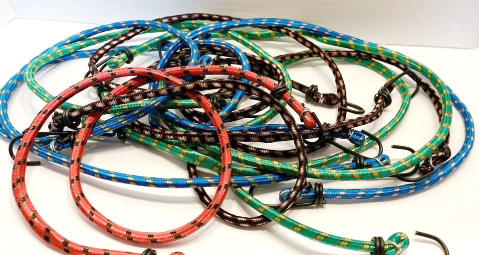 LOTS 36" Bungee Cords Tie Down Multi-colored Straps 2 Hook End US Fast ...
