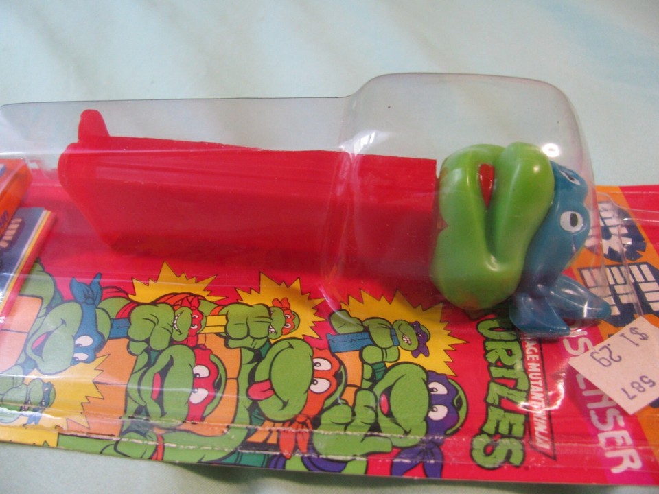 Pez Candy Teenage Mutant Ninga Turtles LEONARDO Blue Mask UNOPENED! USA ...