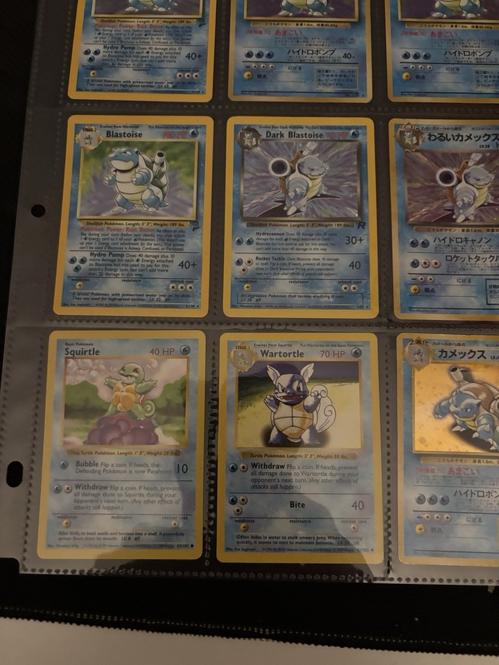 💧Vintage Pokemon Lot Dark Blastoise HOLO Shadowless💧 | eBay