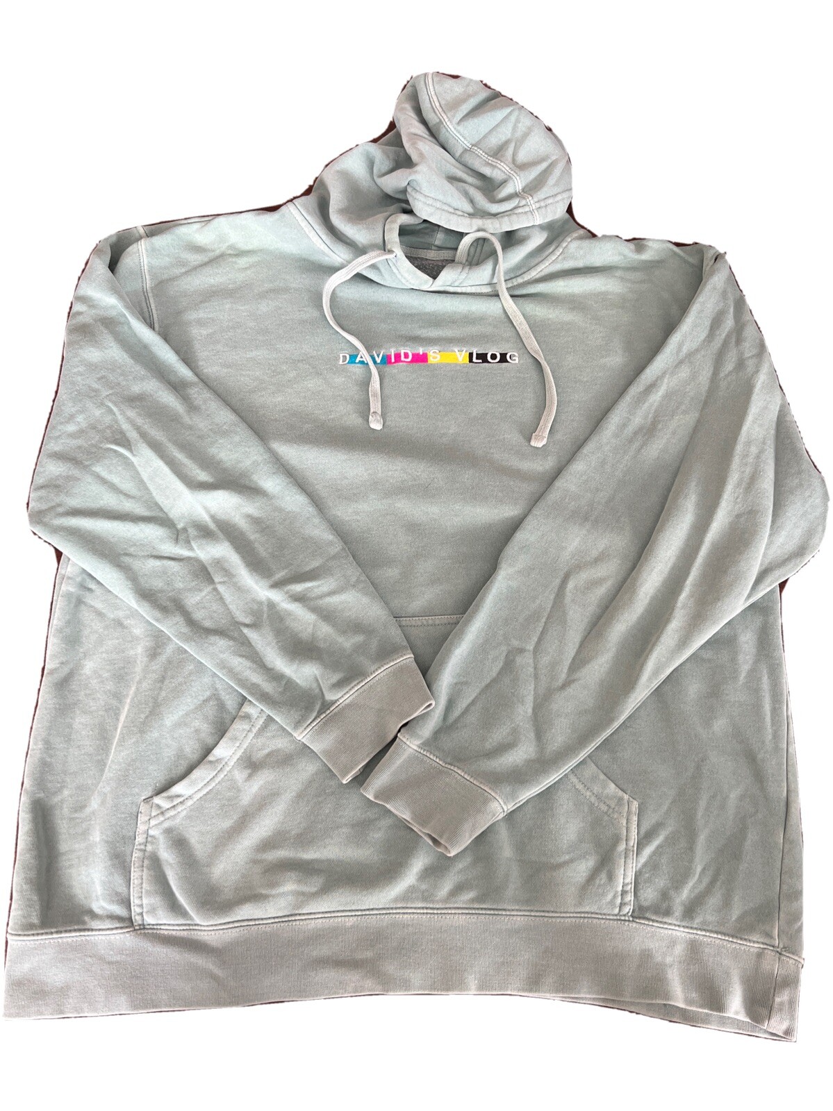 Davids Vlog Squad Hoodie Adult XL Green Embroidered Logo Hooded FanJoy ...