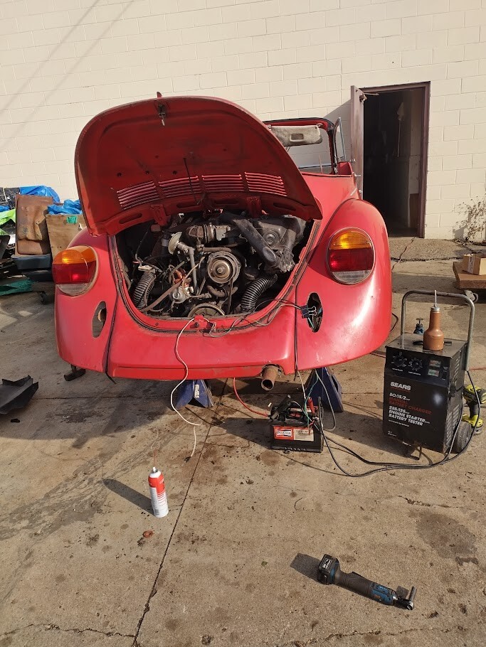 complete running 75-79 vw beetle FUEL INJECTION engine | eBay