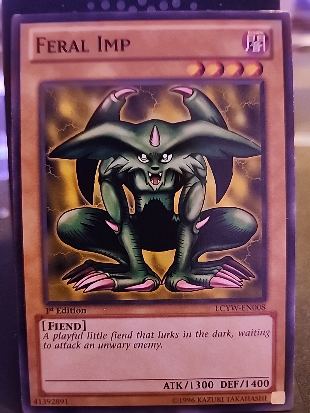 Feral Imp - 1st Edition - Yugioh Dark Monster - Vintage | eBay