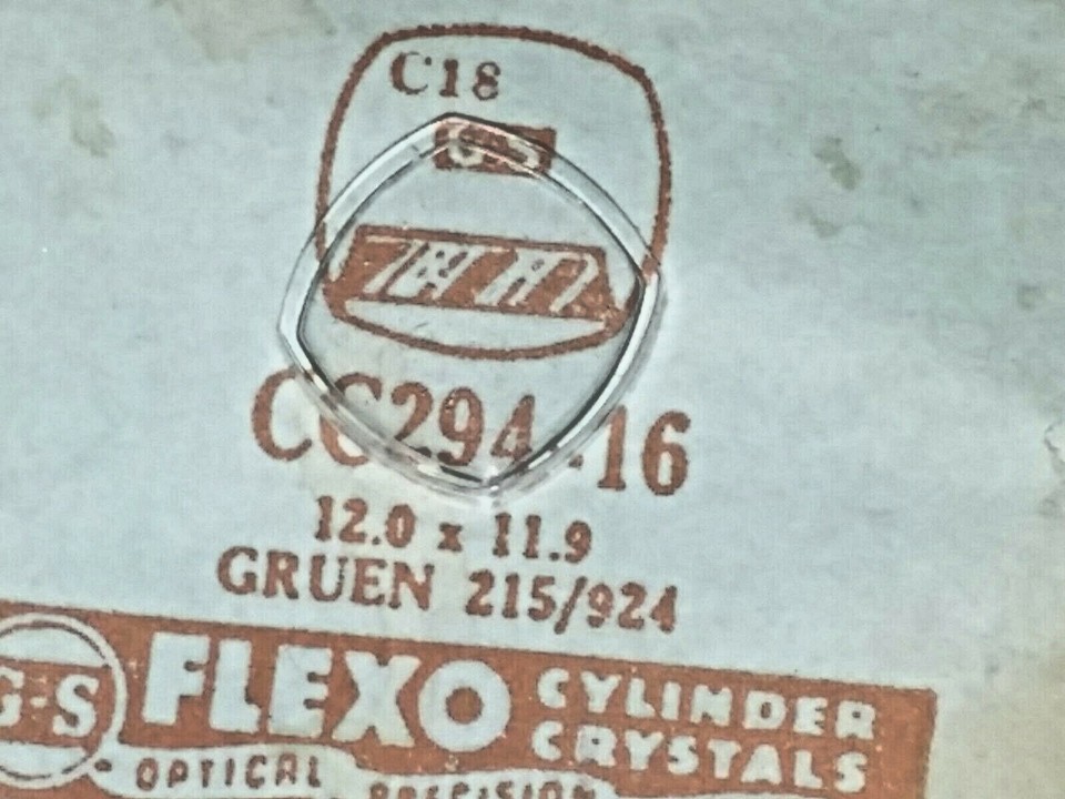 Vintage NOS G-S Flexo CC-series Fancy Watch Acrylic Crystal--Choose ...