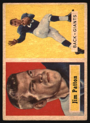 1957 Topps #83 Jim Patton VG/VGEX RC Rookie NY Giants 572604 | eBay