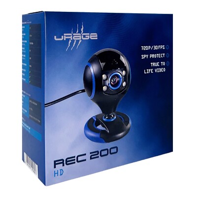 URage Streaming Webcam REC 200 HD USB Kamera mit Mikrofon - NEU & OVP ...