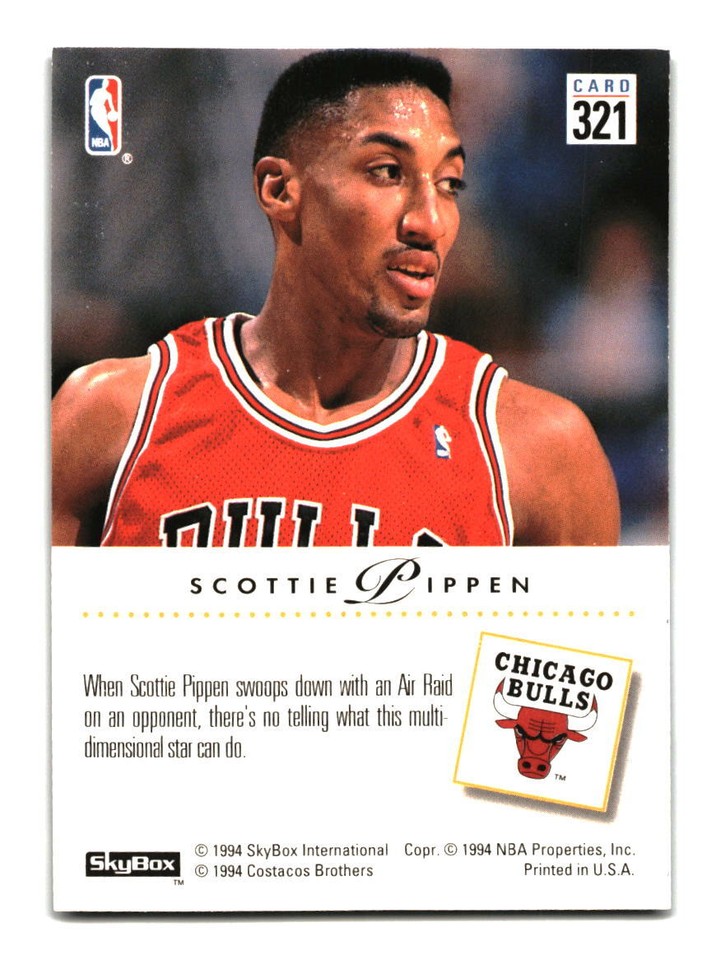 1993 SkyBox # 321 Scottie Pippen PC | eBay