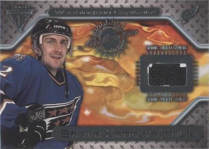 2000-01 Pacific Private Stock Titanium - Game-Used Gear Steve Konowalchuk #50 /243 (MEM) for ...