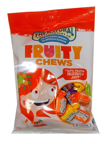 THE NATURAL CONFECTIONERY CO. - CHEWS - FRUITY MIX (220G BAG X 10PC BOX ...