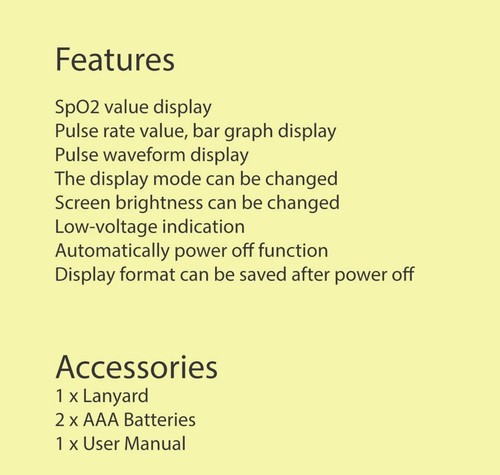 Anapulse ANP100 Finger Pulse Oximeter with LED Display for sale online ...