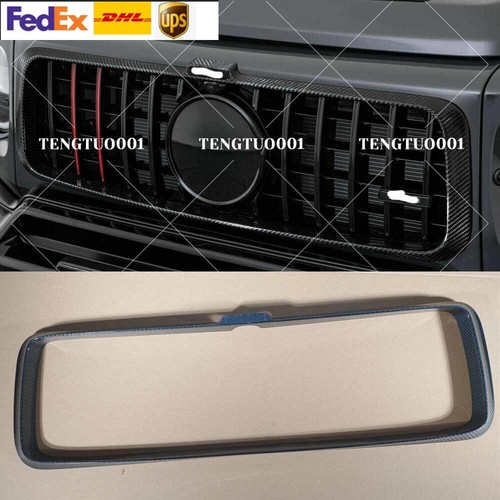 For Mercedes W464 G63 AMG 2018+ Dry Carbon Fiber Front Grille Frame ...