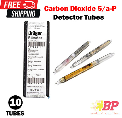 Draeger 6728511 Carbon Monoxide 5/a-P Detector Tubes - 10 Tubes | eBay