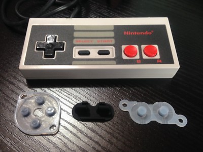 New NES Nintendo Replacement Buttons Conductive Rubber Pads Parts ...