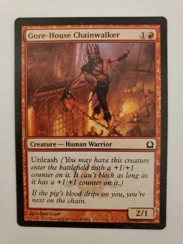 MTG Magic The Gathering Card Gore-House Chainwalker Creature Human ...
