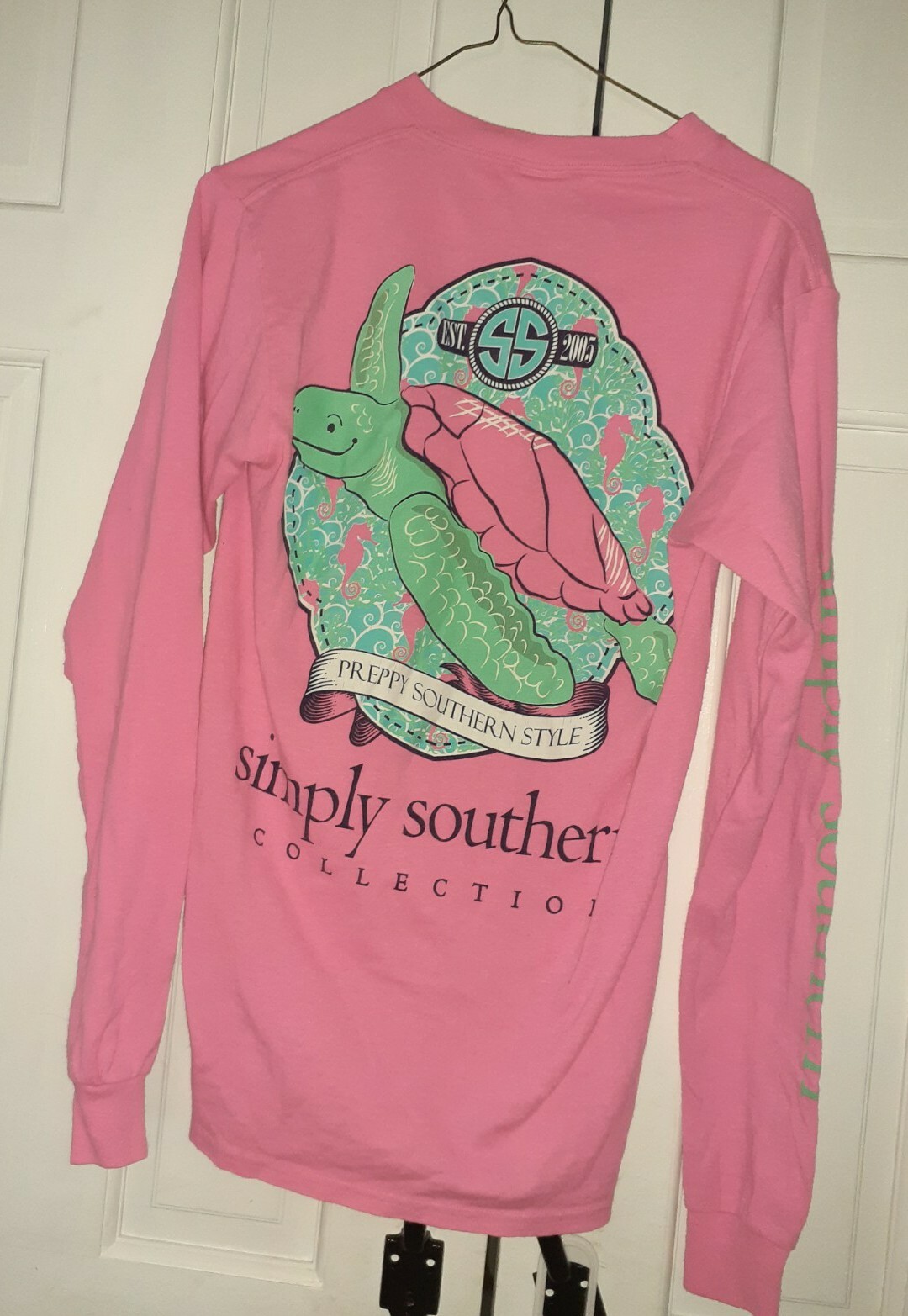 Simply Southern Preppy Southern Style Long Sleeve Pin… - Gem