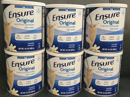 Ensure Original Nutrition Powder Vanilla 6 Pack 14.1 oz Each Exp 05/ ...