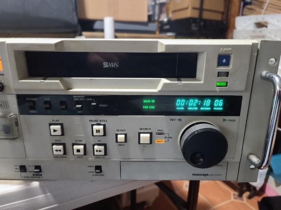 Panasonic AG-7650 Time Base Corr Commercial Editing Super VHS Player ...