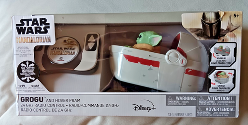 Star Wars: The Mandalorian Baby Yoda 9" Grogu & Hover Pram Radio Remote ...
