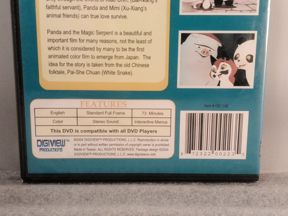Cartoon Craze Presents - Panda and the magic Serpent (DVD, 2004) Slim ...