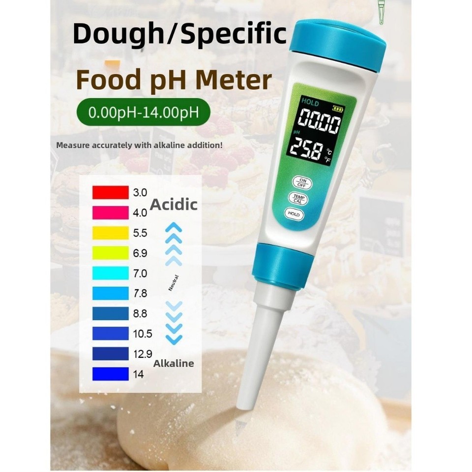 PH Meter with LCD Display for Food Testing and For water Quality ...