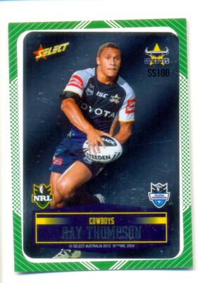 2012 Select NRL Champions Peel & Reveal SS100 Ray Thompson - Nth Qld ...