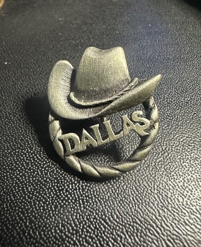 DALLAS TEXAS COWBOY HAT LASSO STETSON PEWTER TRAVEL PIN | eBay