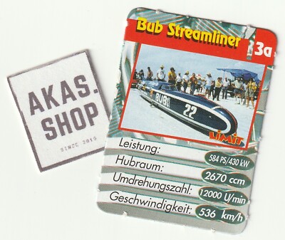 Bub Streamliner Disney Limit German Mini Trading Card 1997 ULTRA RARE ...