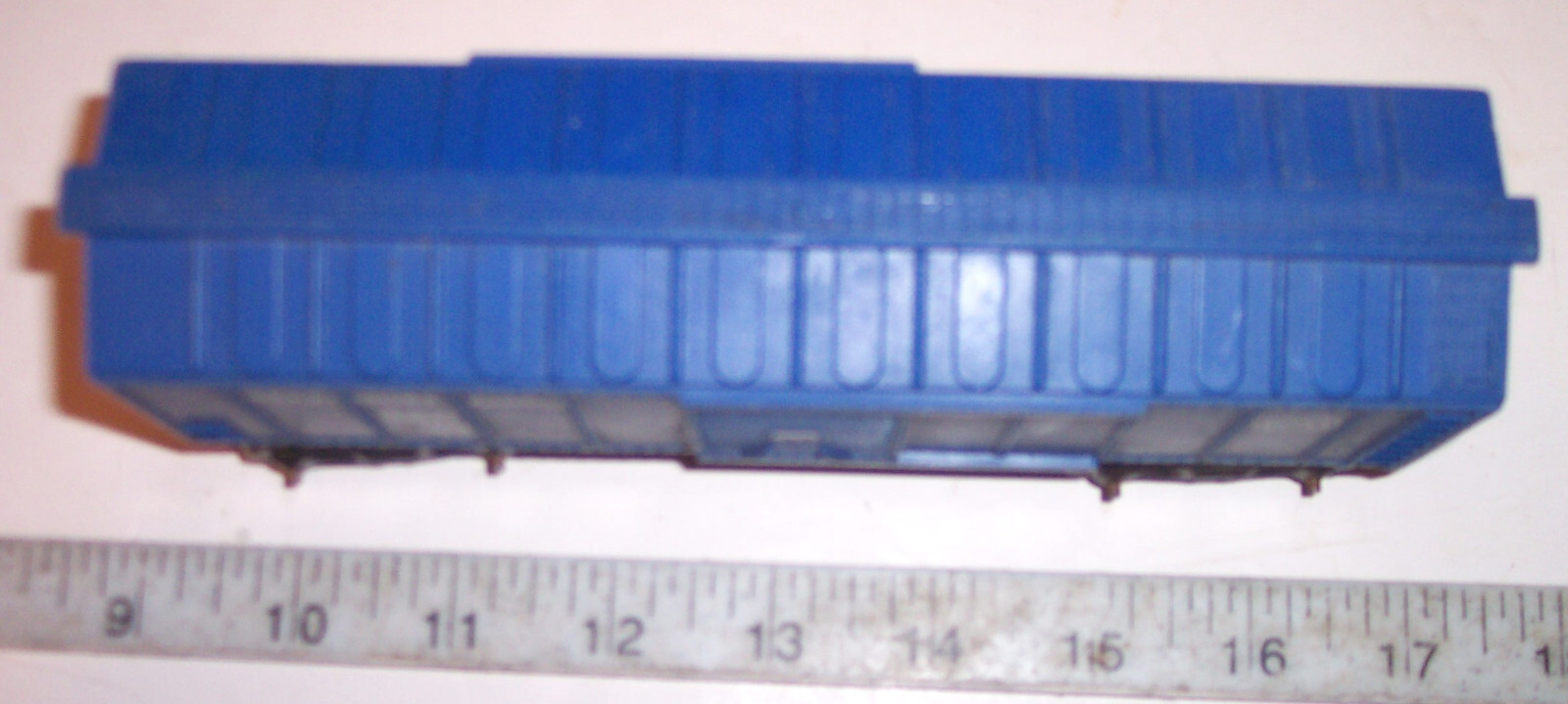 VINTAGE 1950s MARX 8-WHEEL BALTIMORE & OHIO 467100 BLUE BOX CAR IN O-27 ...