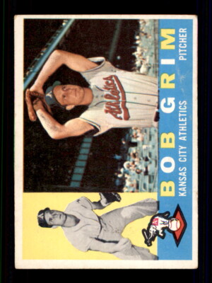 1960 Topps #78 Bob Grim - Crease Free | eBay