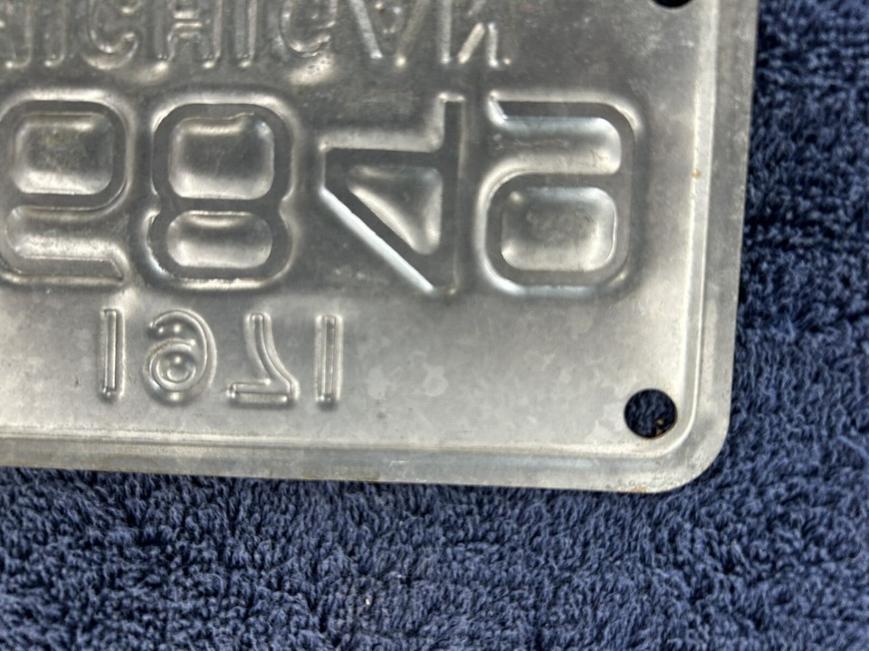 Michigan 1971 Motorcycle License Plate H6849 | eBay