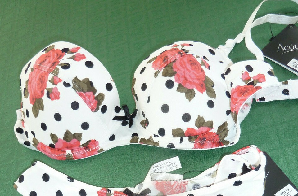 Bra 32C Beautiful Rose pattern lingerie by ACOUSMA size eur 70c | eBay