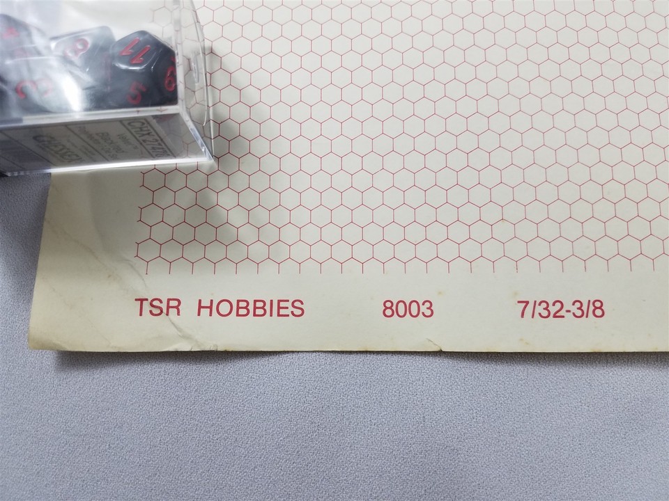 RARE TSR HOBBIES HEX SHEET #8003 DUNGEONS & DRAGONS MINIATURES GAME | eBay