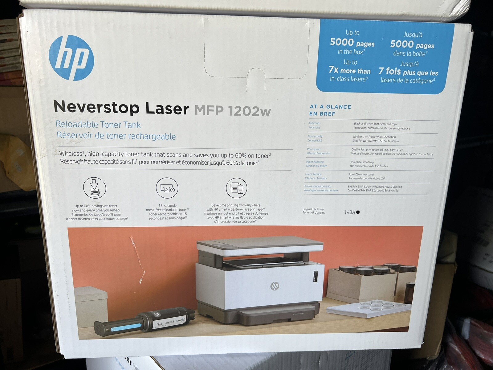 HP Neverstop Laser MFP 1202w All-In-One Printer for sale online | eBay