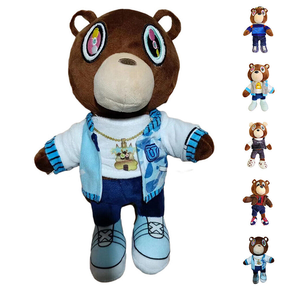 Kanye West Teddy Bear Plush Dolls Cute Graduation Teddy Bear Doll Gifts ...