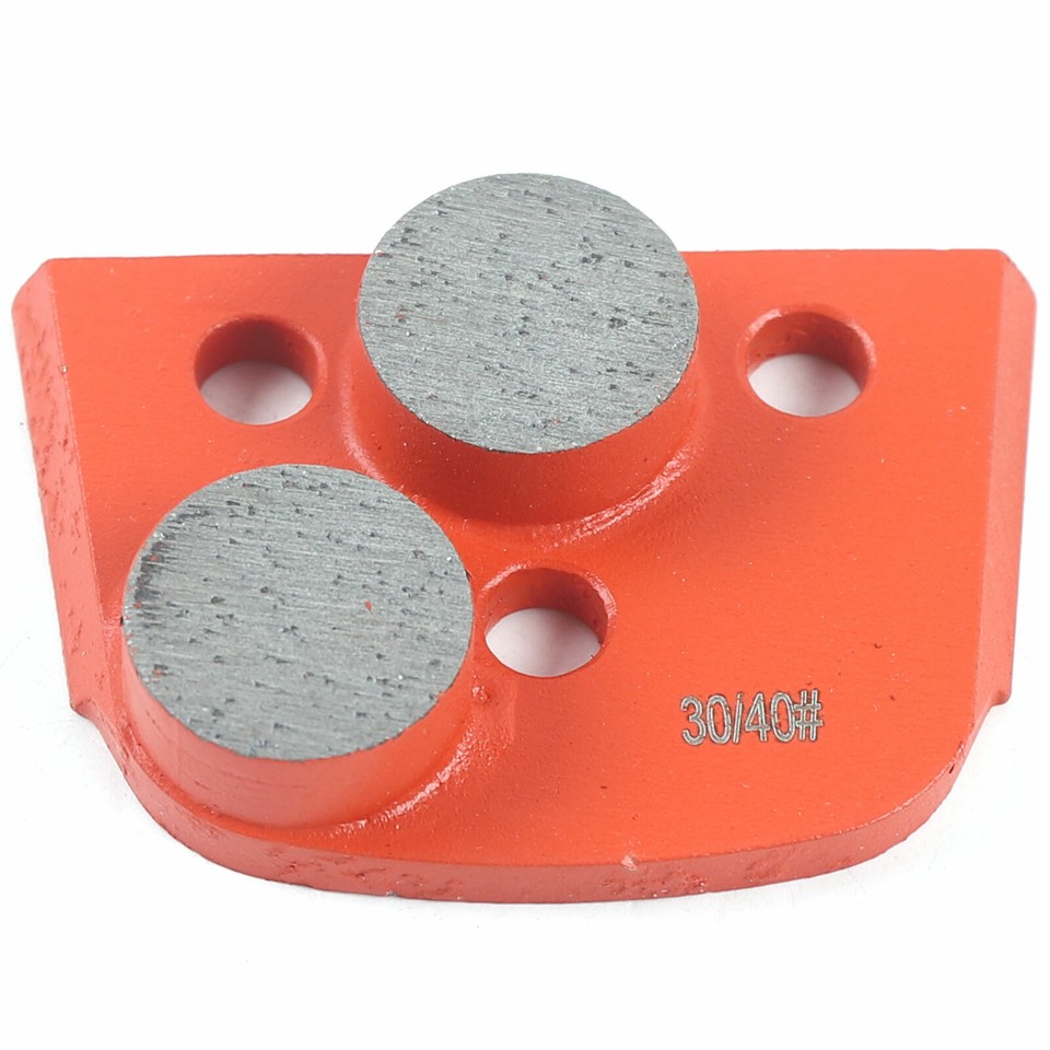 9PC For Grinder Grit 30/40# Trapezoid Diamond Concrete Grinding Disc ...