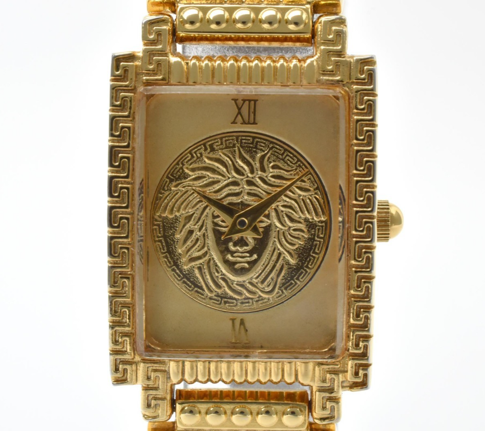 [EXCELLENT+5] Gianni Versace Signature 09006 Medusa Gold Plated Women's ...