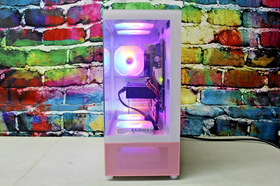 Custom Pink Gaming Desktop PC Intel i7 Quad 16 GB SSD + 1TB Nvidia GTX ...