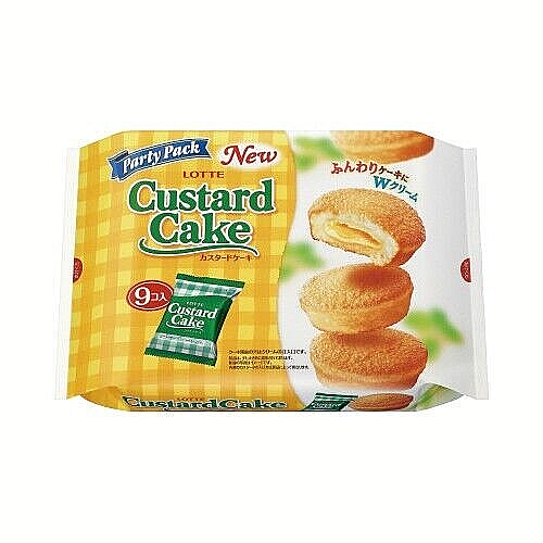 Custard cake Lotte 1 package 9 packs sweets candy made in Japan | eBay