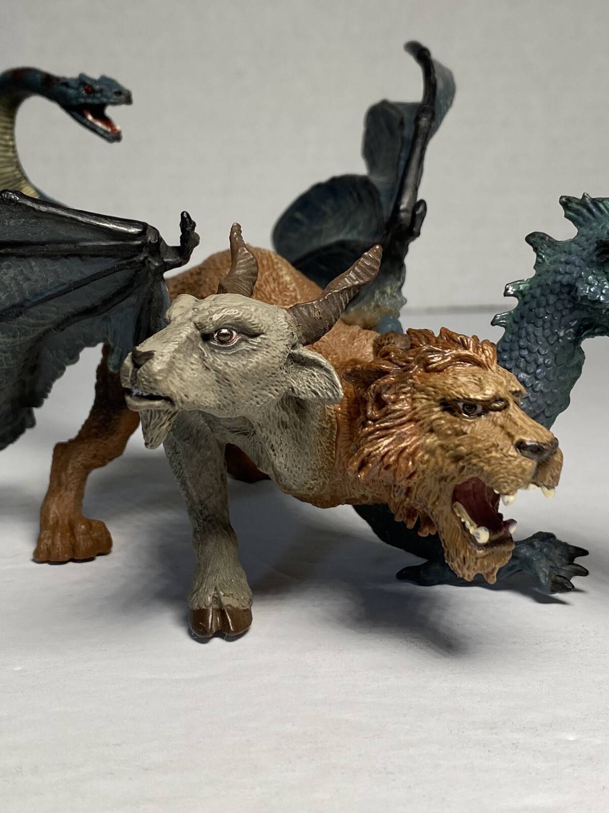 Safari Ltd. Chimera 3 Headed Dragon Lion Goat /Snake Tail Toy Action ...