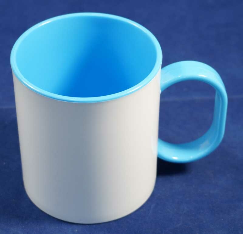 48x Inner & Handle Color 11oz Polymer Mug without gift box for dye ...
