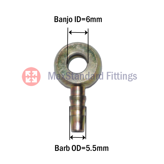 Banjo Fitting M6 M8 M10 M12 M14 M16 M18 Hose Barb 1/8" to 9/16 ...