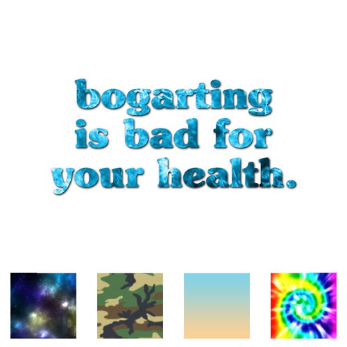 Bogarting Bad For Health - Decal Sticker - Multiple Patterns & Sizes ...