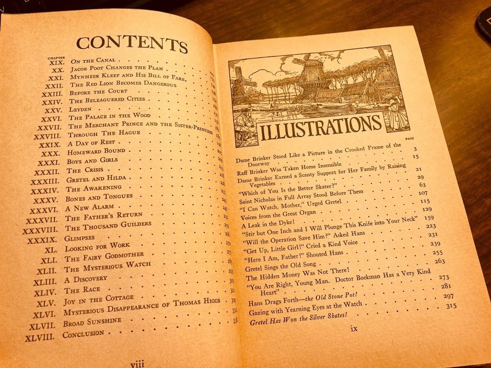 1924 FIRST EDITION " HANS BRINKER OR THE SILVER SKATES" By M. MAPES ...