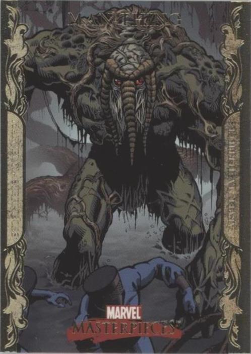 Man Thing - 2007 Upper Deck Fleer Marvel Masterpieces #55 Gold Border ...