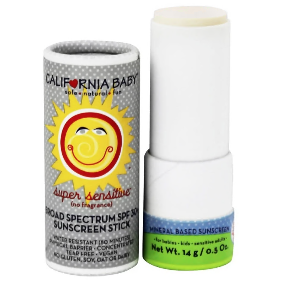 California Baby Super Sensitive SPF 30+ Sunscreen Stick 0.5 oz | eBay