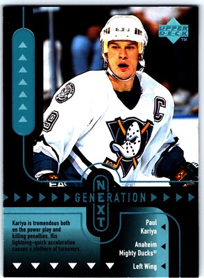 98-99 UPPER DECK GENERATION NEXT - PAUL KARIYA / RICO FATA #GN20 | eBay